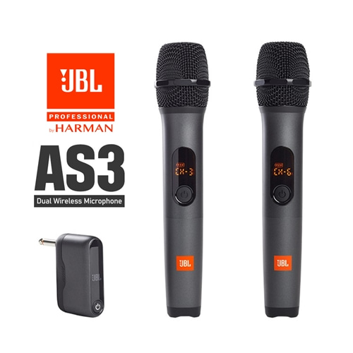 JBL AS3 무선마이크 2채널 충전식 마이크 - 금호월드